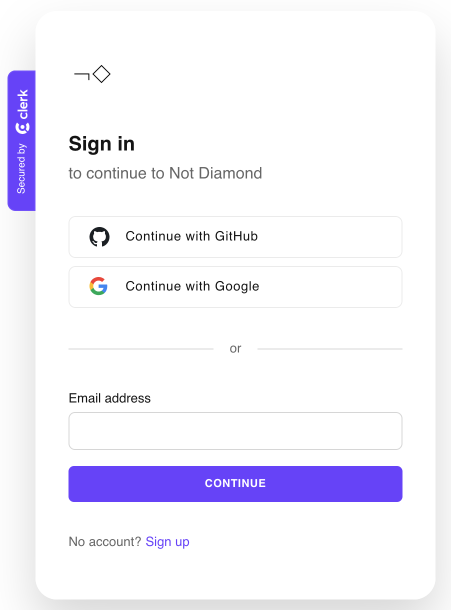 Not Diamond API Documentation
